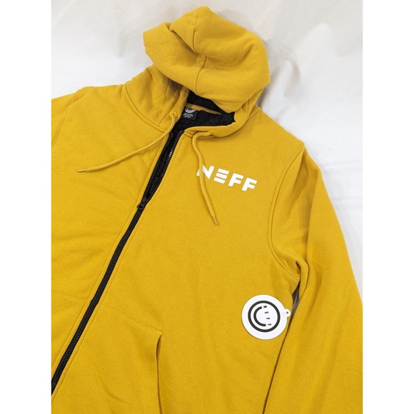 Neff | Shirts | Nwt Neff Zip Up Hoodie Rose Checker Board Mustard ...